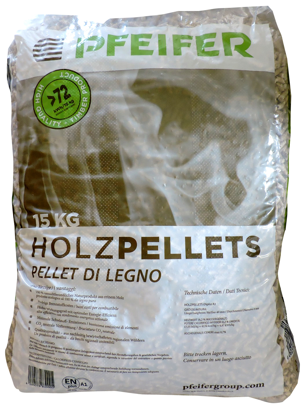 70x Holz-Pellets auf Palette á 15kg Sack – RB-Becker GmbH